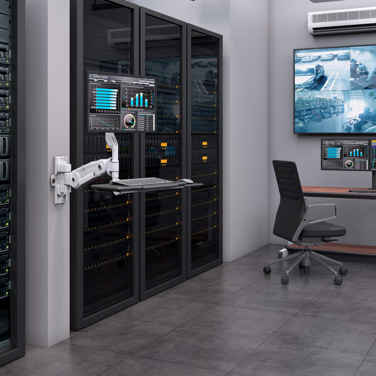 Efficiency of Folding Wall-Mounted Arms in Inventory Control